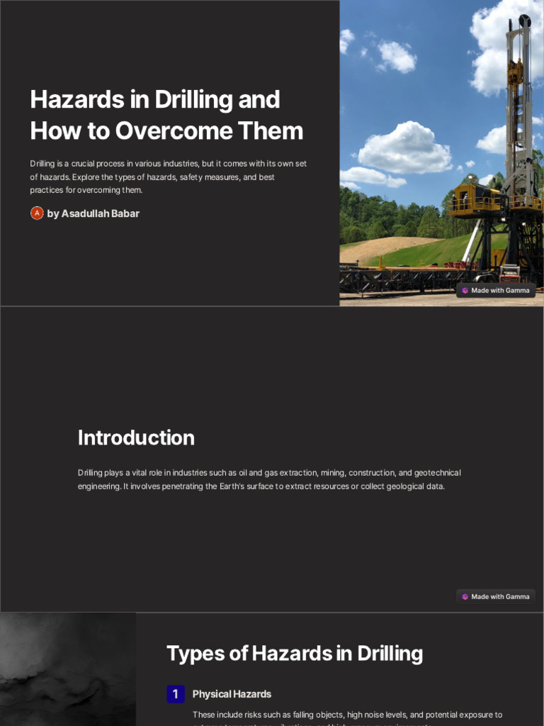 Drilling Hazards and Safety Measures | PDF | Hazards | Personal ...