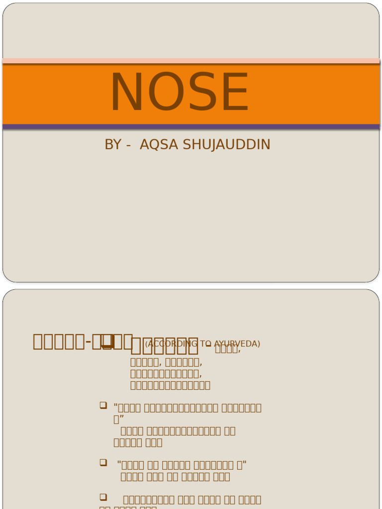 Nose | PDF | Human Nose | Human Head And Neck