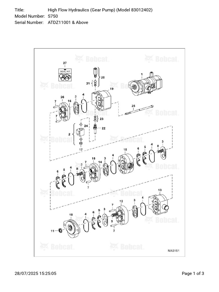 High Flow Gear Pump Parts List | PDF | Pump | Gas Technologies