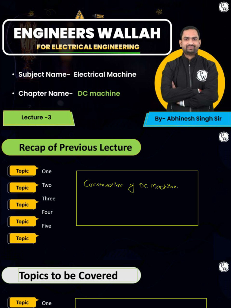 DC Machine 03 - Class Notes | PDF