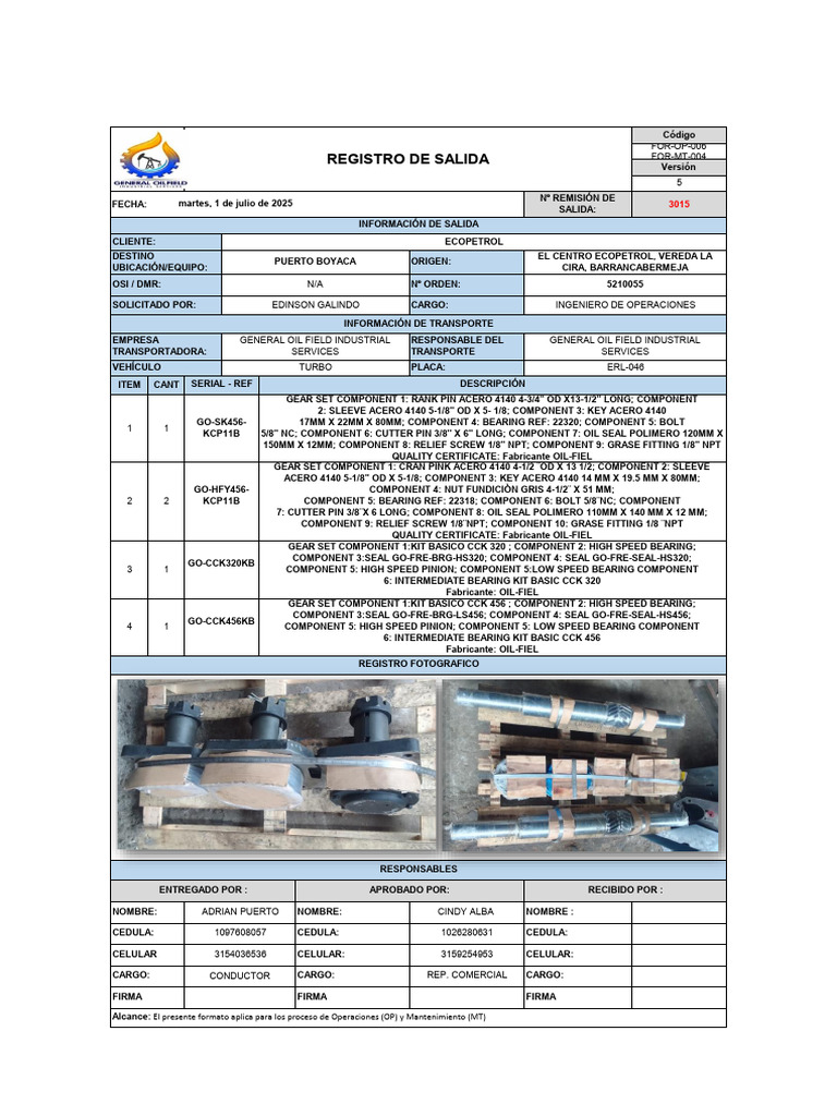Rs 3015 Ecopetrol Suministros | PDF