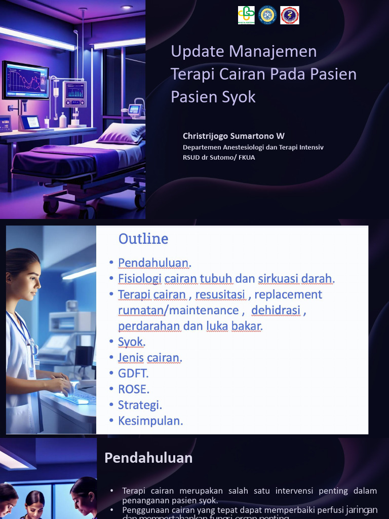 Manajemen Terapi Cairan untuk Pasien Syok | PDF