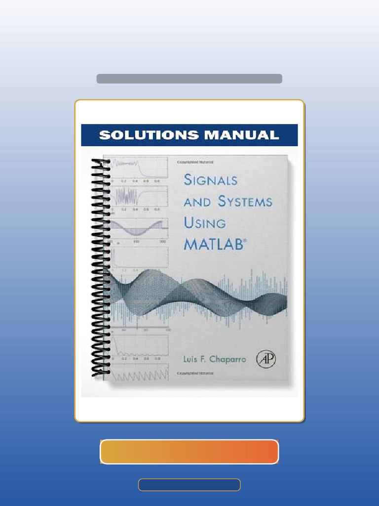 Signals and Systems Using MATLAB 1st Edition by Luis Chaparro Official ...