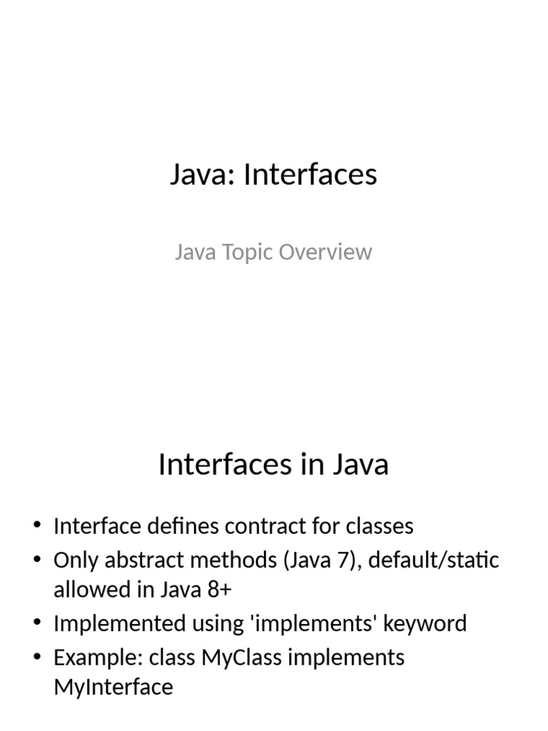 Java_PPT_12_Interfaces | PDF