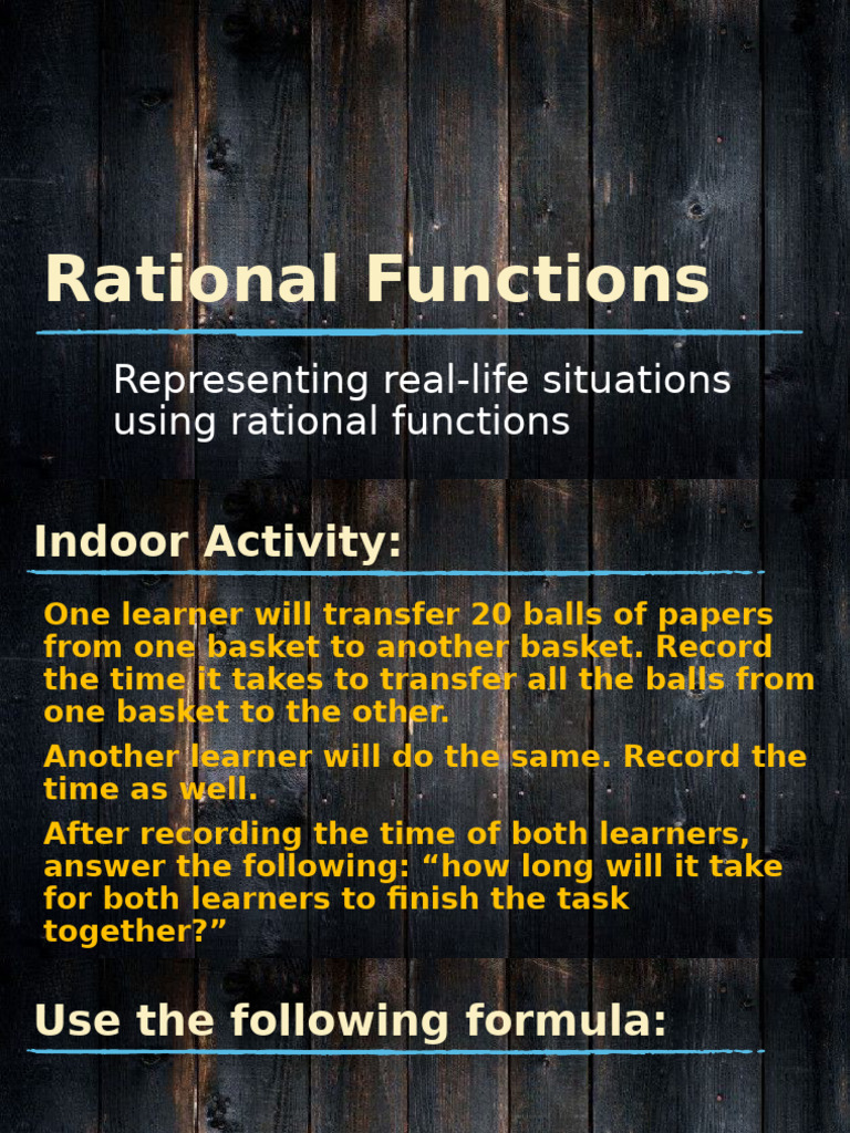 Rational Functions | PDF