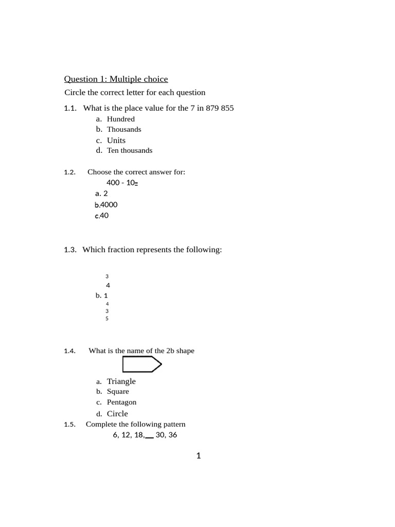 Grade 5 Mathematics Test Finals | PDF | Geometry | Elementary Geometry