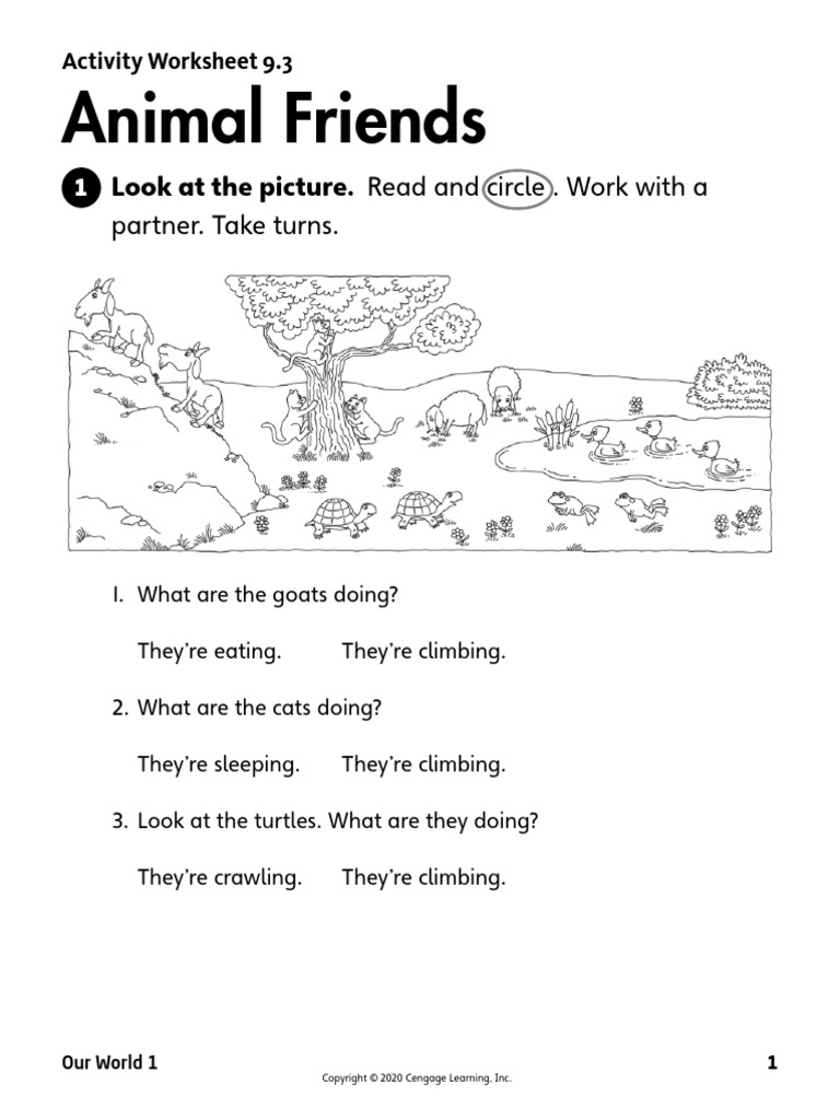 OW1 Worksheet 9.3 AmE | PDF