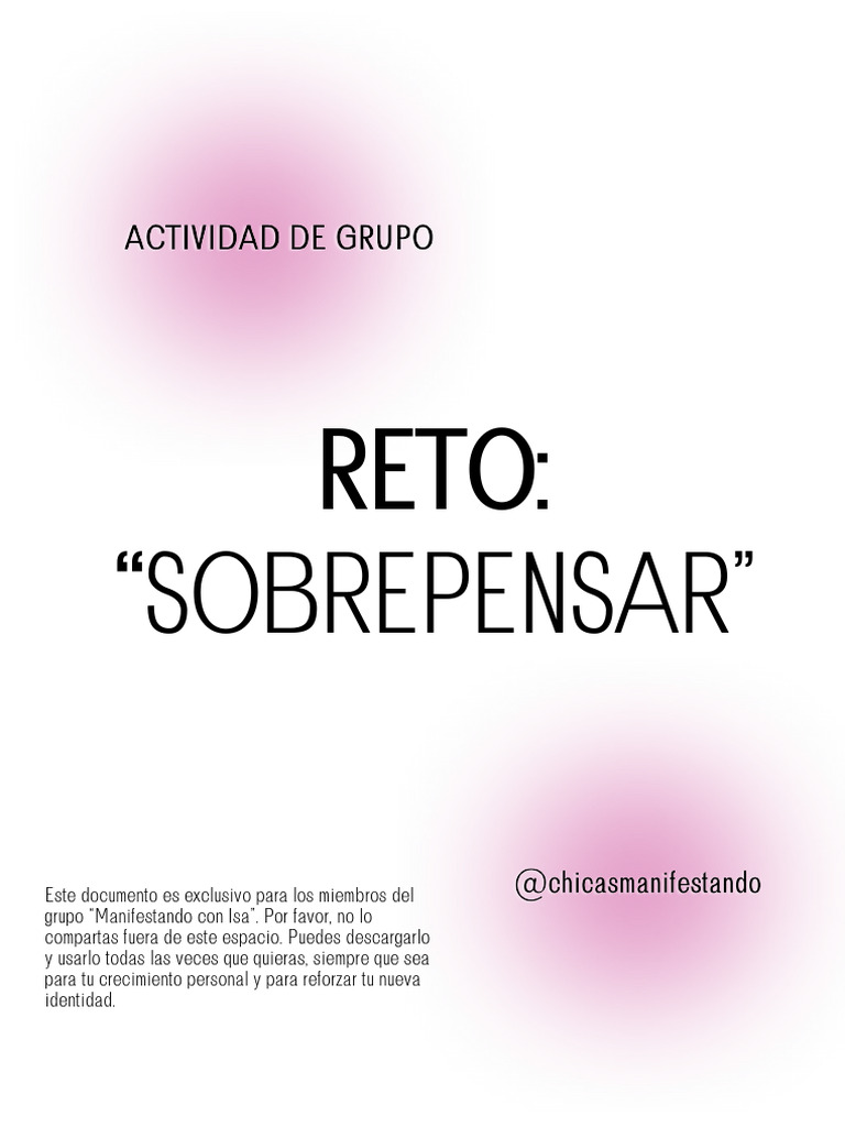 Retos PDF ? | PDF | Conceptos psicologicos