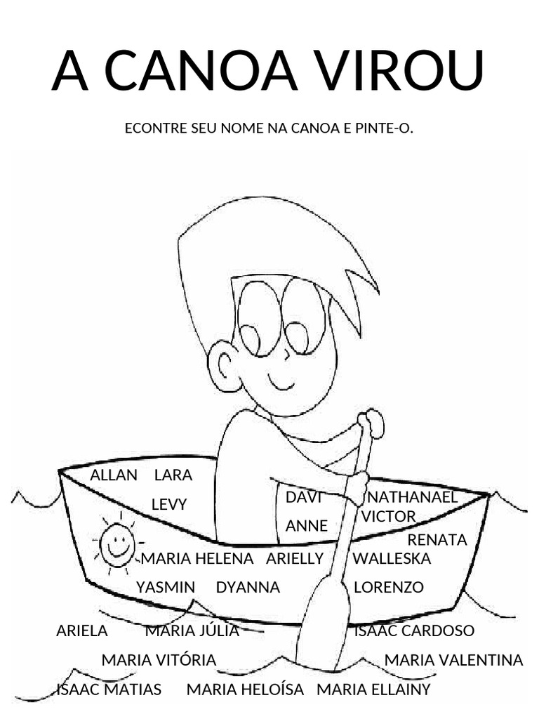 A Canoa Virou Imprimir Modo Poster 9PGS | PDF