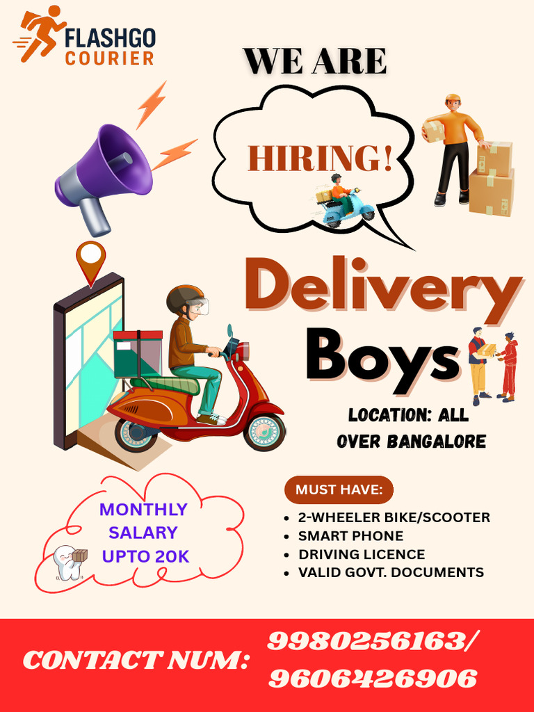 Hiring Delivery Boys in Bangalore | PDF