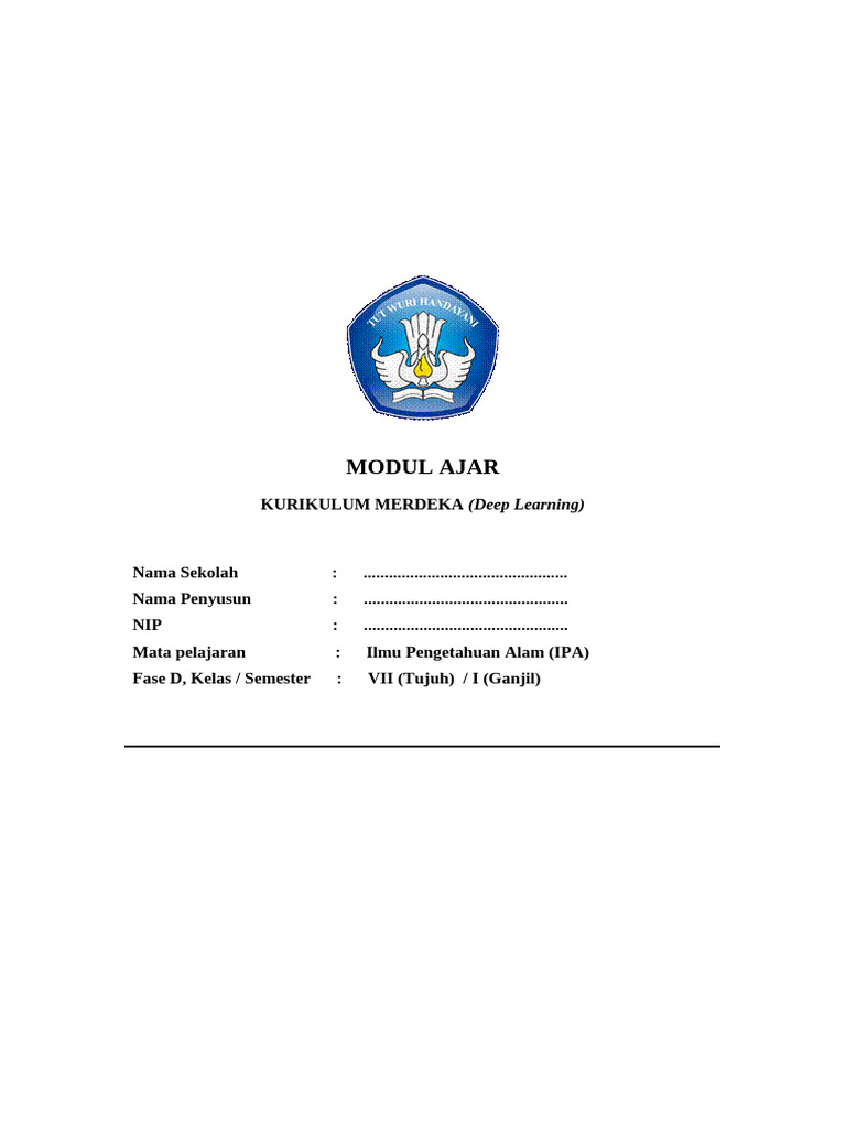 Modul Ajar Deep Learning IPA Kelas 7 | PDF