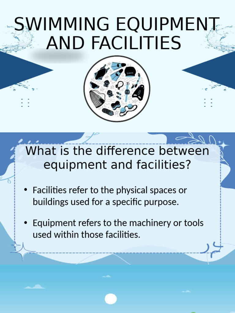 Swimming Facilities and Equipment Guide | PDF | Swimming | Swimming (Sport)