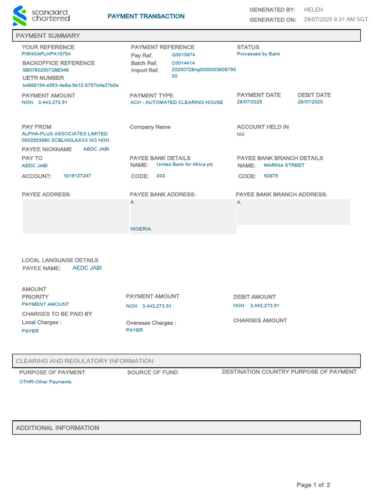 Payment Transaction Summary Report | PDF | Payments | Financial Technology