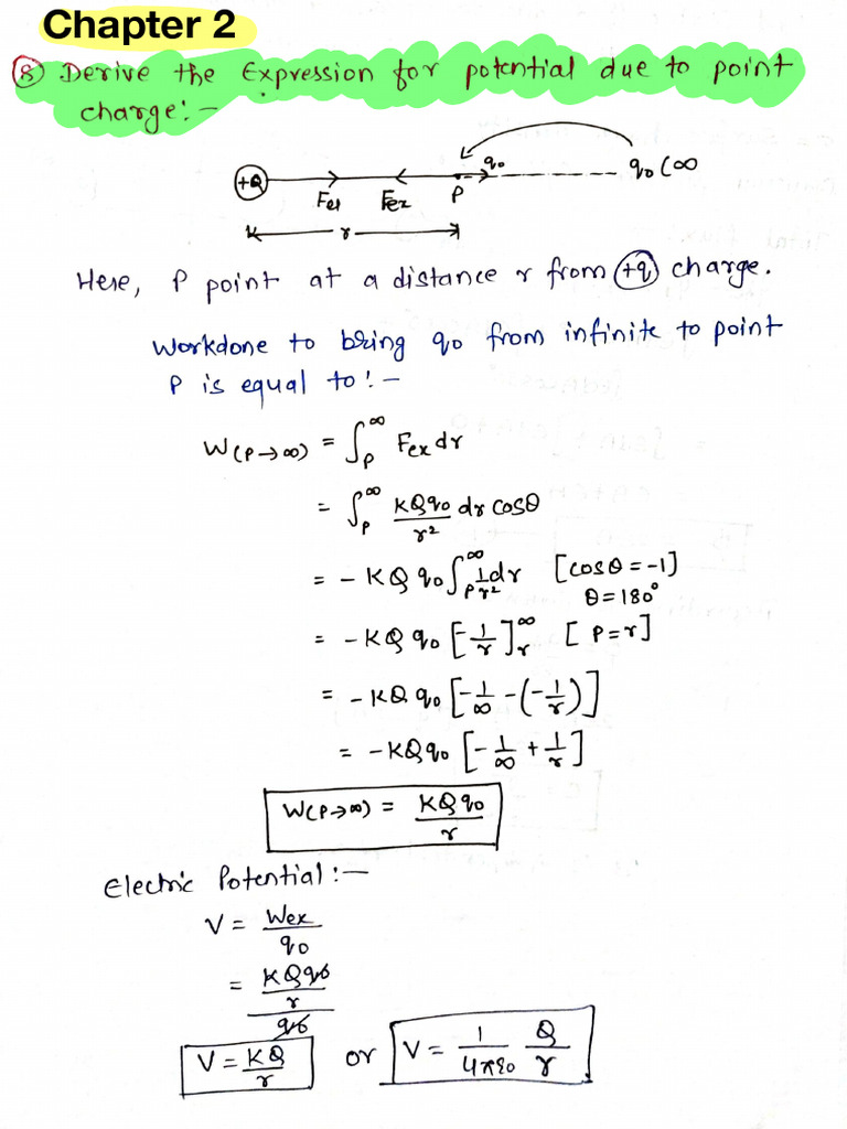 Electrostatic Potential & Capacitance | PDF