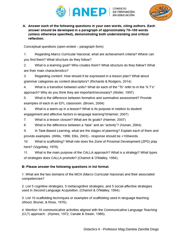 Module2 Assignment I Curriculum, Planning and Methodologies | PDF ...