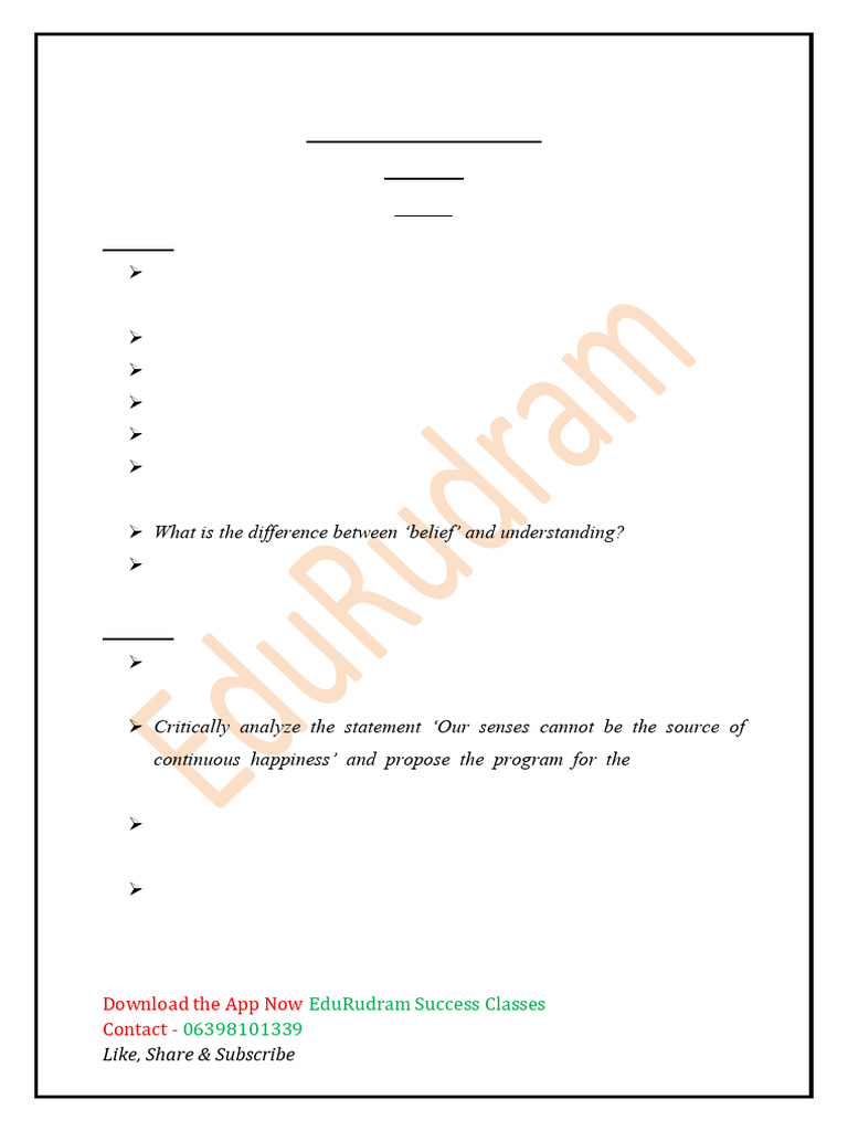 UHVPE Antim Prahar 2.0 | PDF | Consciousness | Experience