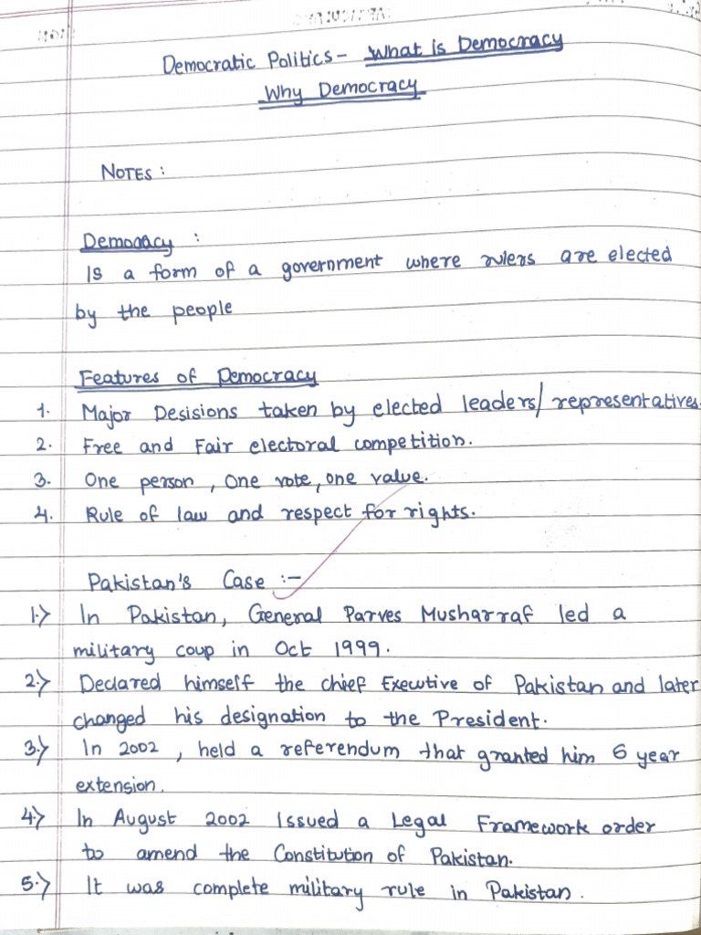 Civics Chapter 1 Notes | PDF