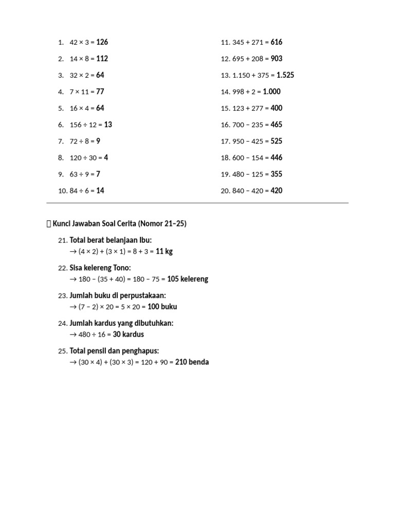 Paket B Soal Dan Kunci MTK | PDF
