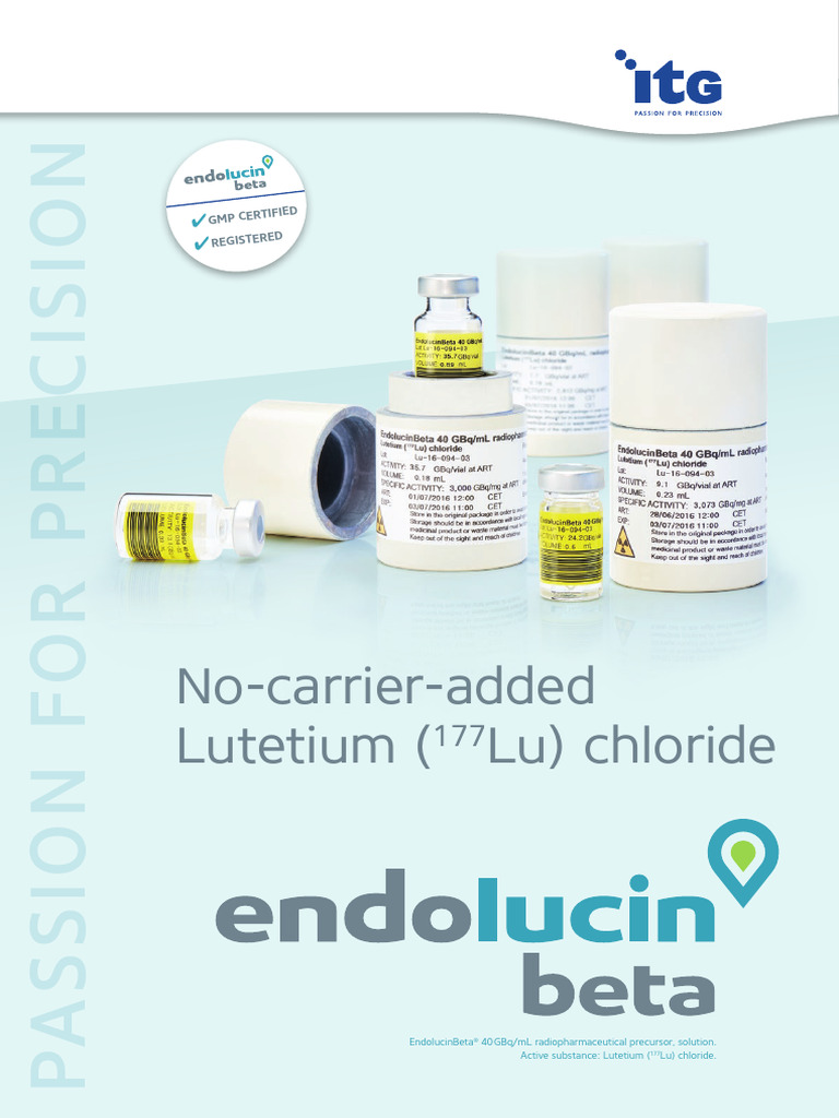 EndolucinBeta®: Advanced 177Lu Precursor | PDF | Radioactive Tracer ...