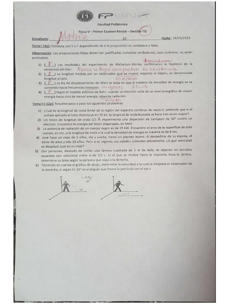 Solucionario Primer Parcial TQ | PDF