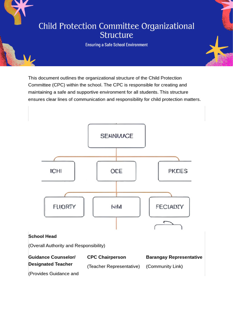 Child Protection Committee Structure | PDF