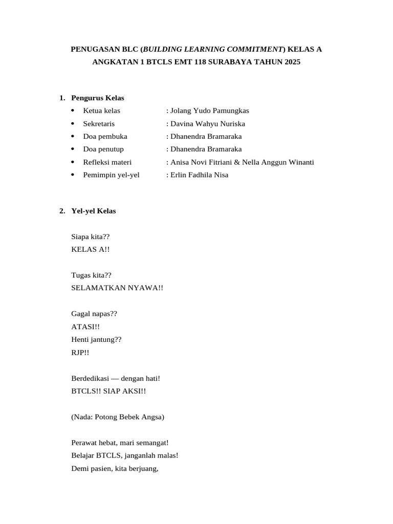 Penugasan BLC Kelas A | PDF