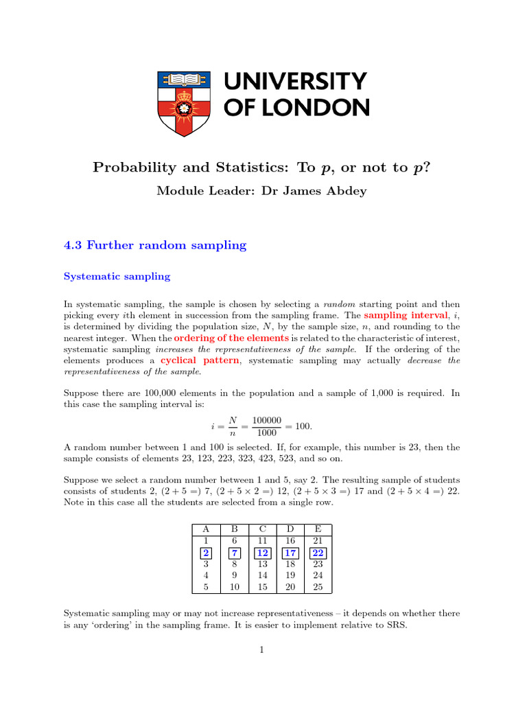 Sampling Techniques in Statistics Explained | PDF | Stratified Sampling ...