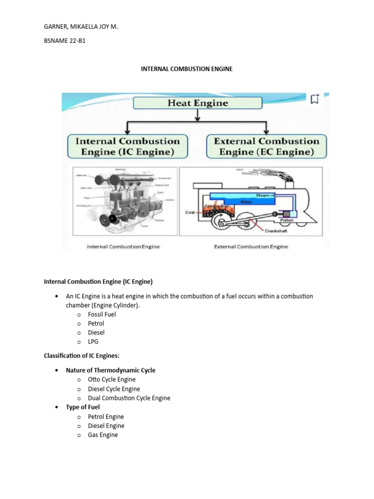 Internal Combustion Engine | PDF | Internal Combustion Engine | Diesel Engine