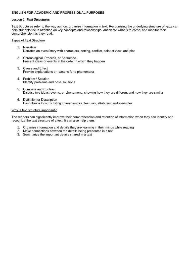 EAPP Lesson 2 - Worksheet | PDF | Reading Comprehension | Essays