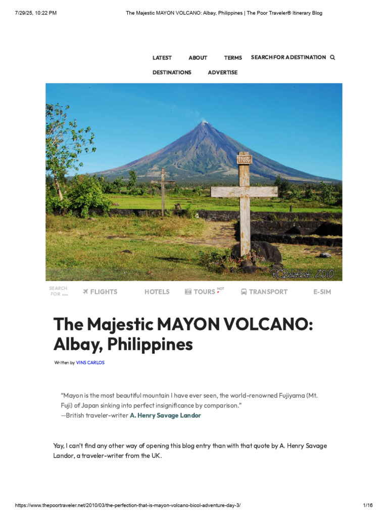 The Majestic MAYON VOLCANO - Albay, Philippines - The Poor Traveler ...