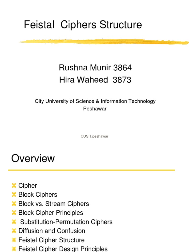 Feistal Cipher Structure | PDF | Cipher | Cryptography