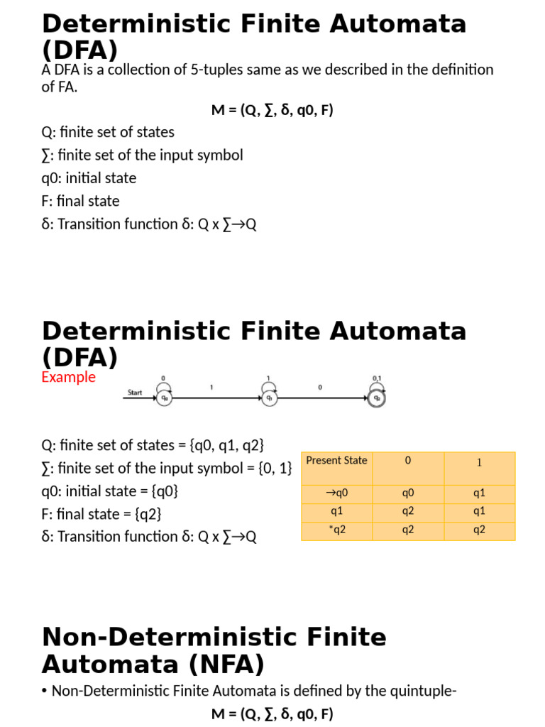 NFA and DFA | PDF