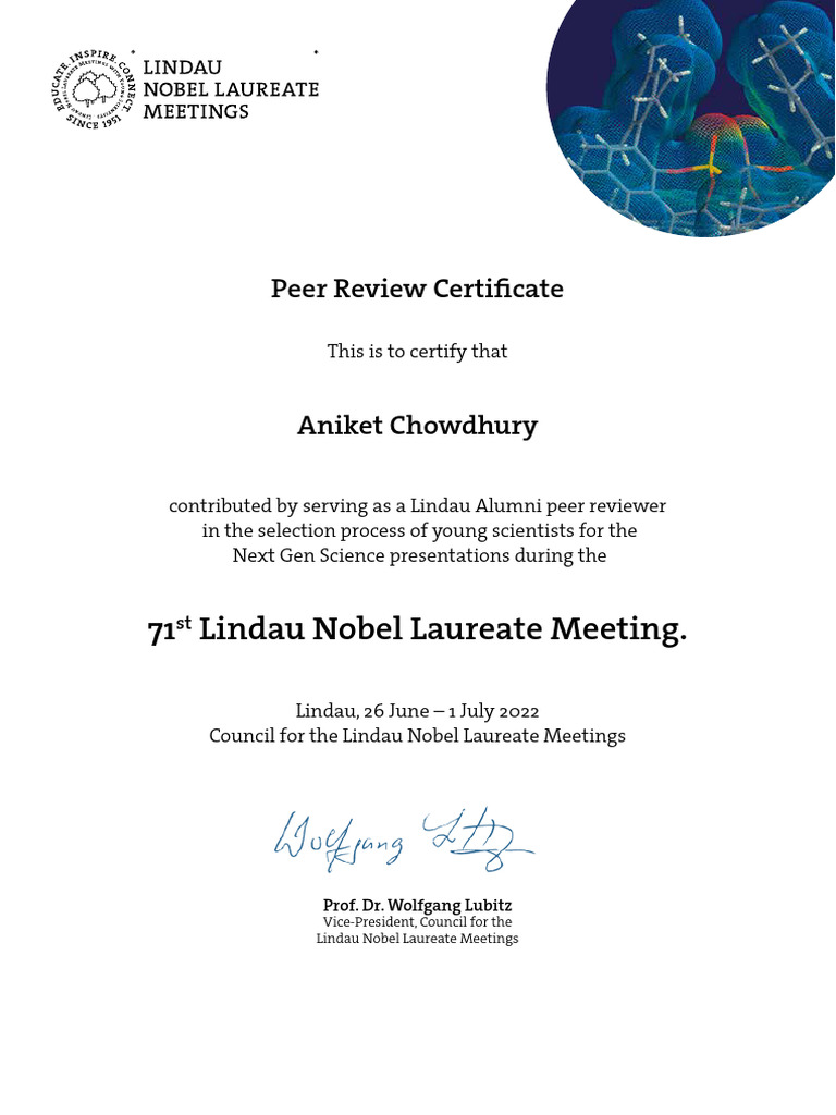 Referee Certificate Lindau 2022 | PDF