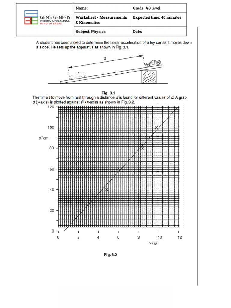 Toy Car Acceleration Experiment Analysis | PDF | Speed | Observational ...