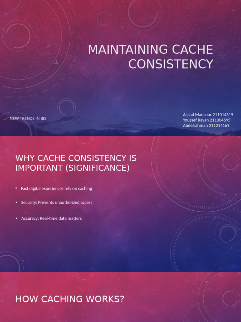 Maintaining Cache Consistency | PDF | Cpu Cache | Cache (Computing)