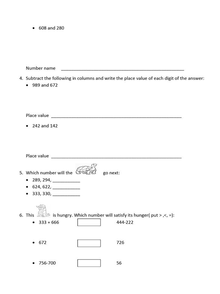CBSE Class 2 Maths Practice Worksheet | PDF