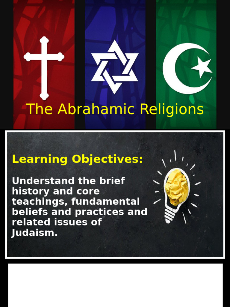 Overview of Judaism and Its Teachings | PDF | Abrahamic Religions | Abraham