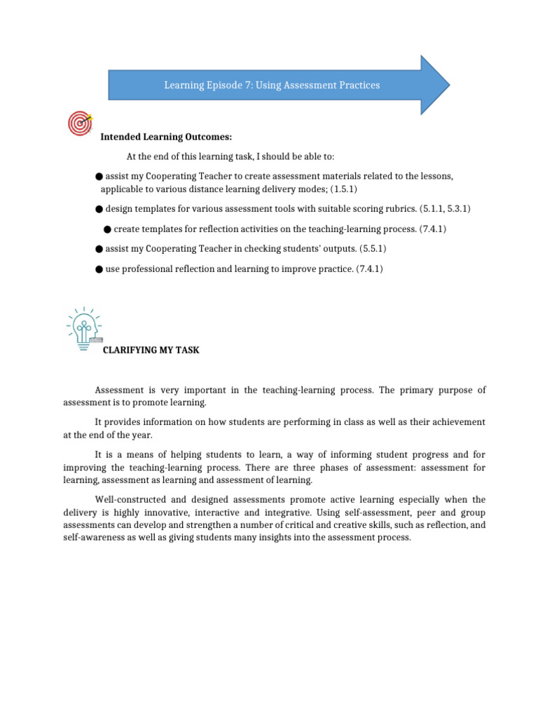 Effective Assessment and Teaching Strategies | PDF | Educational ...