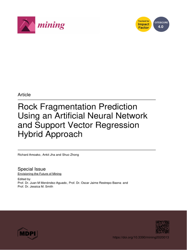 Mining 02 00013 With Cover | PDF | Neuron | Machine Learning