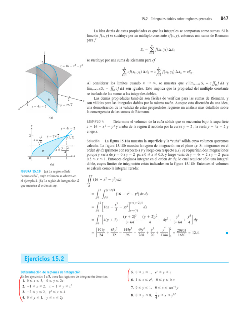 Integrales Dobles 2 - Thomas - Vol 2 | PDF | Integral | Relaciones ...