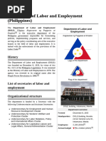 DOLE Organizational Structure Overview | PDF | Employment | Labour ...