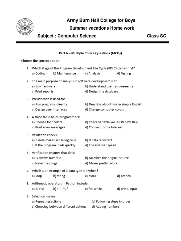 SC Computer 2 Final Finished | PDF | Control Flow | Computer Program