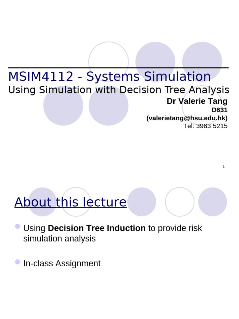 MSIM4112 L5 DecisionTree S | PDF | Statistical Classification | Applied ...