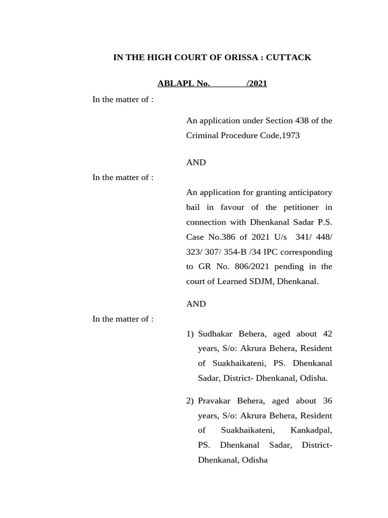 Anticipatory Bail Rekha NAik | PDF | Bail | Criminal Justice