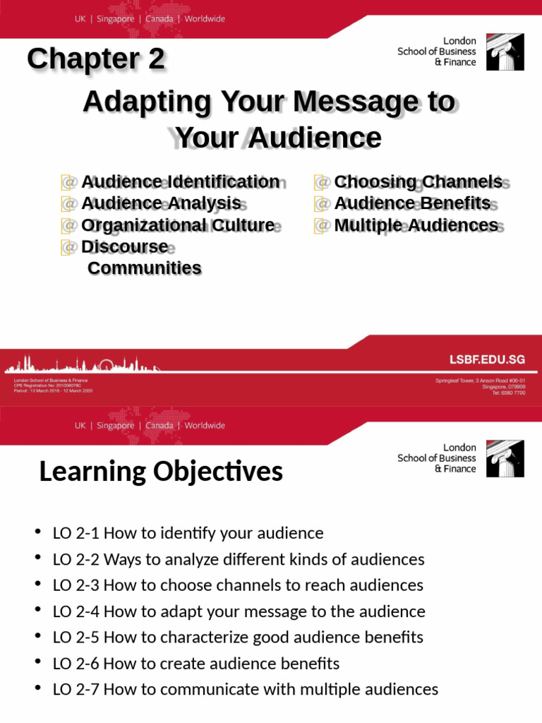 BC Ch02 - Adapting Your Message To Your Audience | PDF | Motivation | Motivational