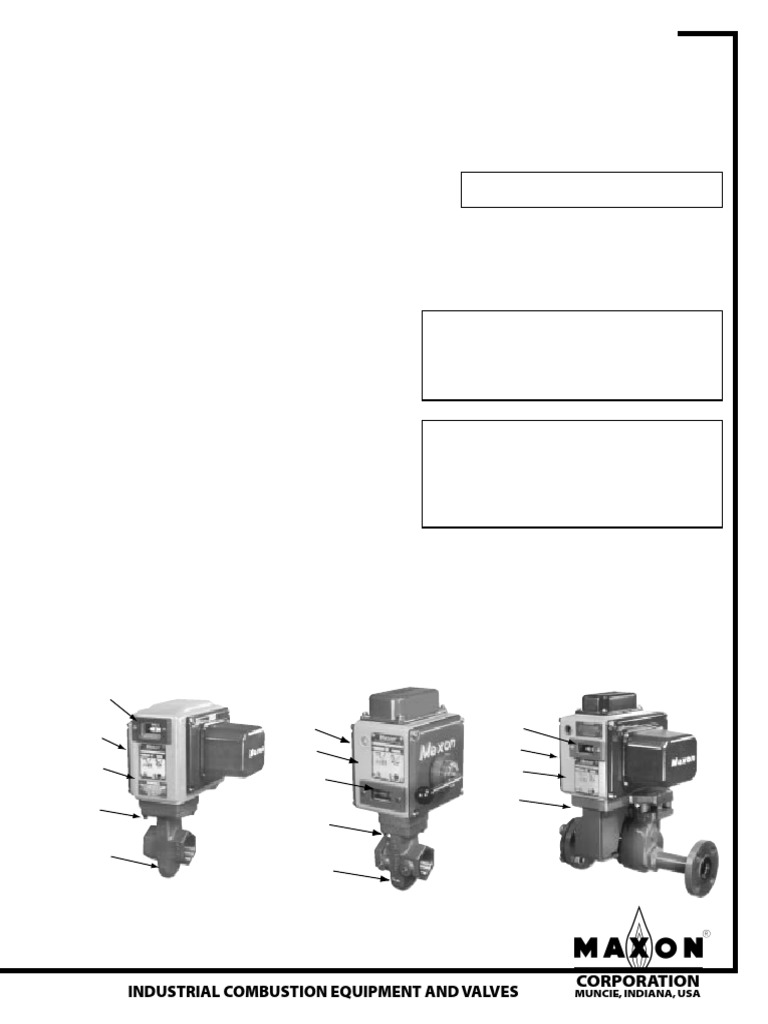 Maxon Valve Installation Instructions | PDF | Valve | Leak