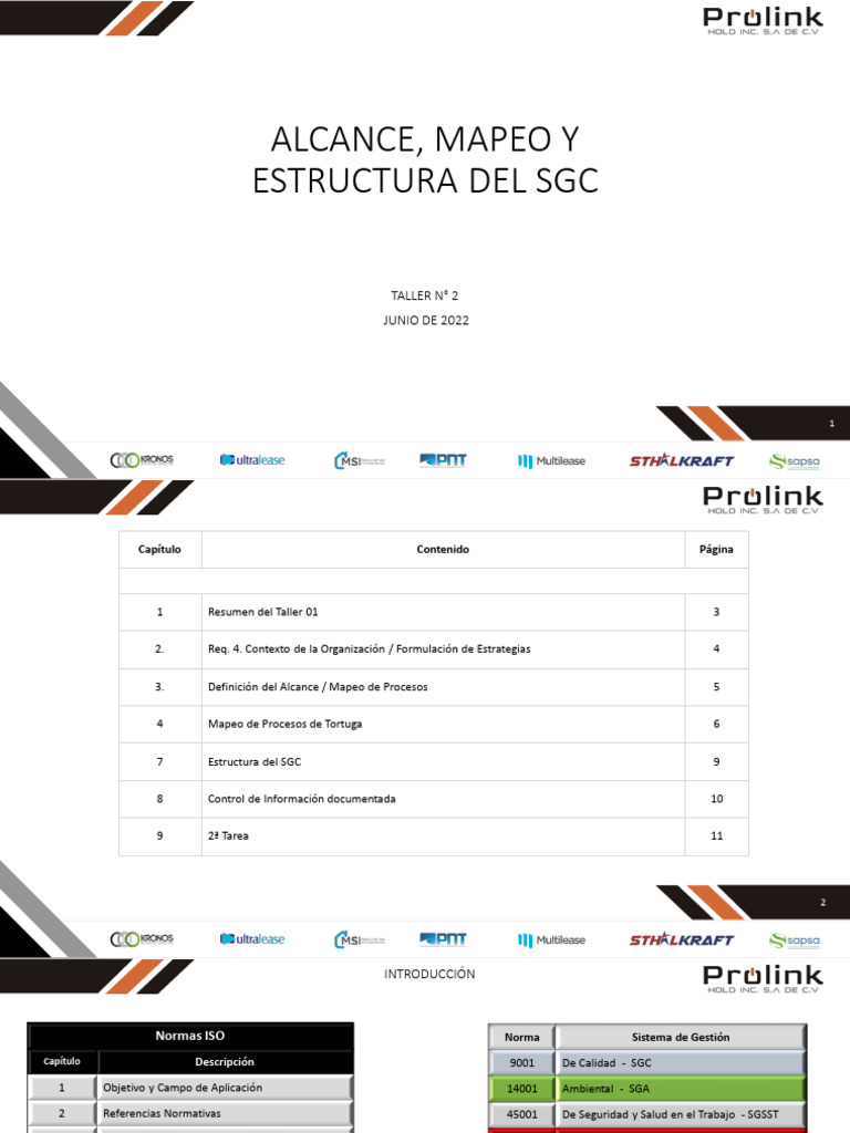 Taller 02 - Alcance - Mapeo Y - Estructura Del SGC | PDF | Business