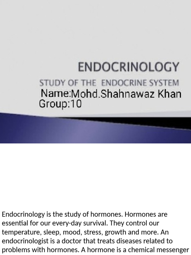 Understanding Endocrinology and Hormones | PDF