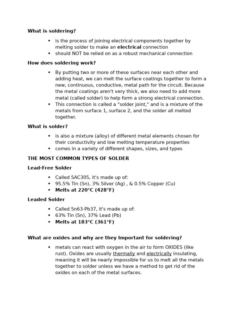 What is soldering | PDF | Soldering | Solder