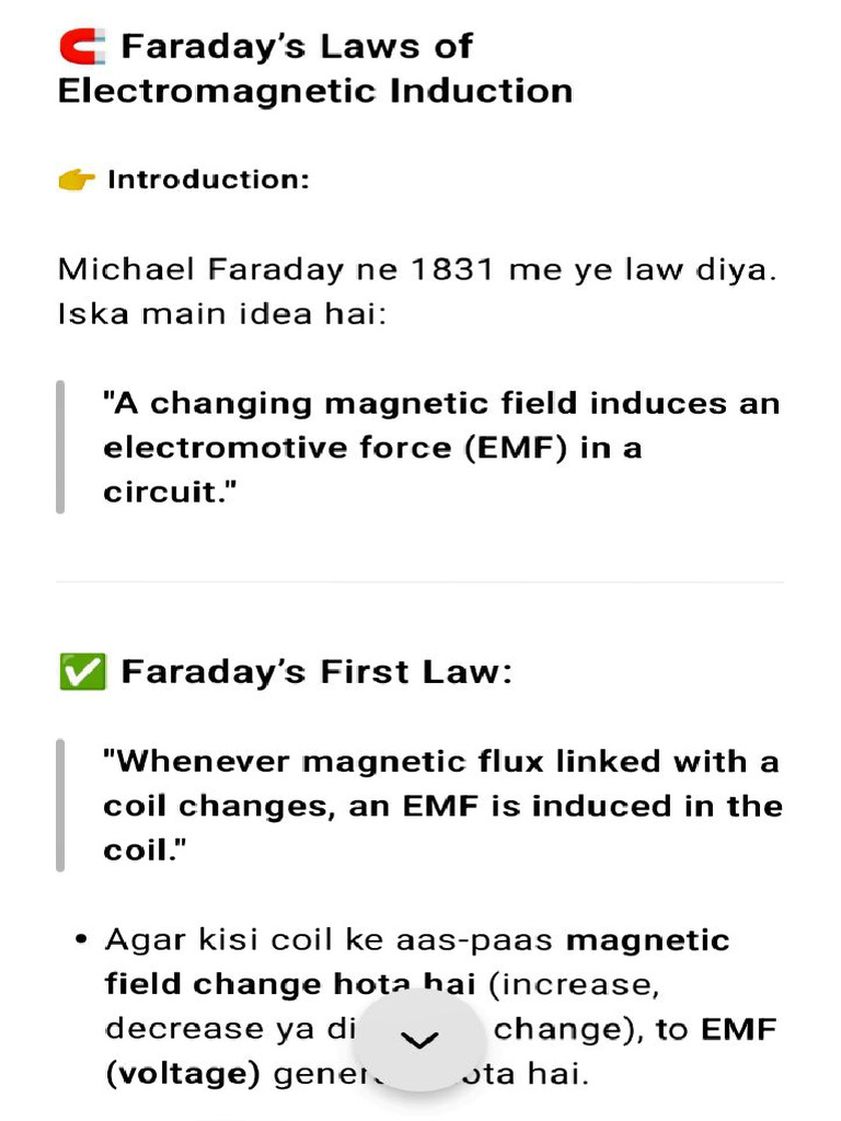 Faradays Laws Explanation | PDF